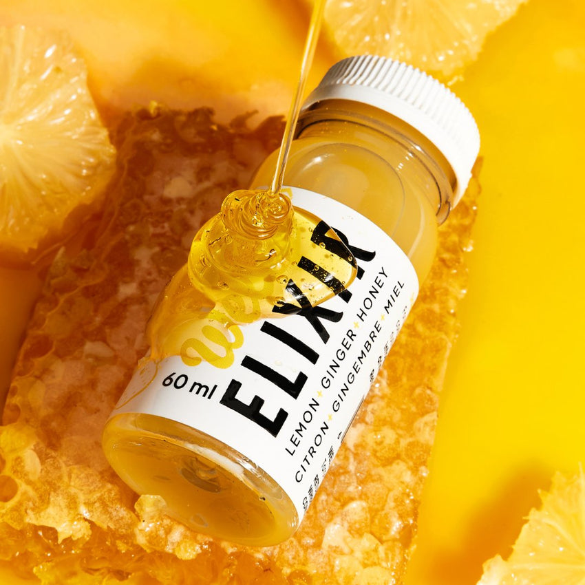 Lemon + Ginger + Honey Elixir Box - 24 Pack – Well Juicery Canada